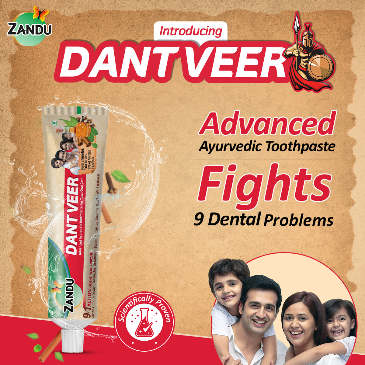 Zandu Ayurvedic Toothpaste for Total Dental Care (Scientifically Proven)
