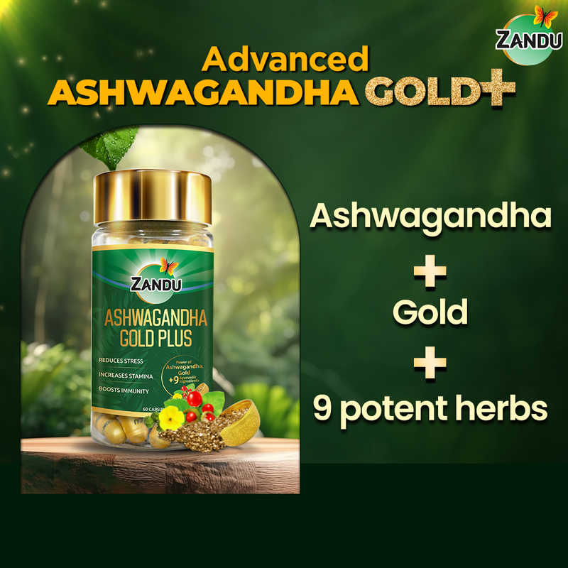 Ashwagandha Gold Plus Capsules with 24K Gold (60 Caps)