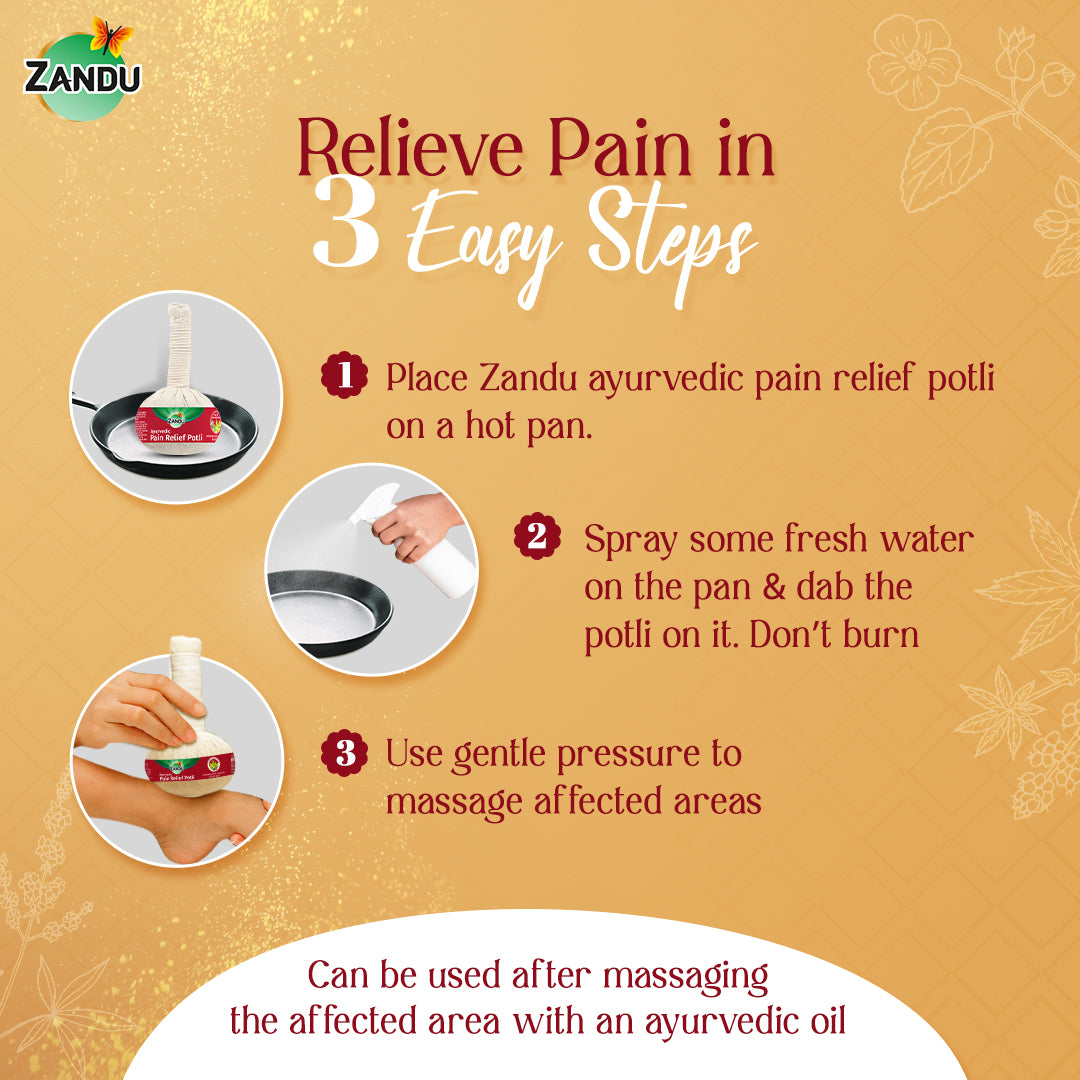 Buy Zandu Pain Relief Potli to Heal Joint, Muscle & Back Pain