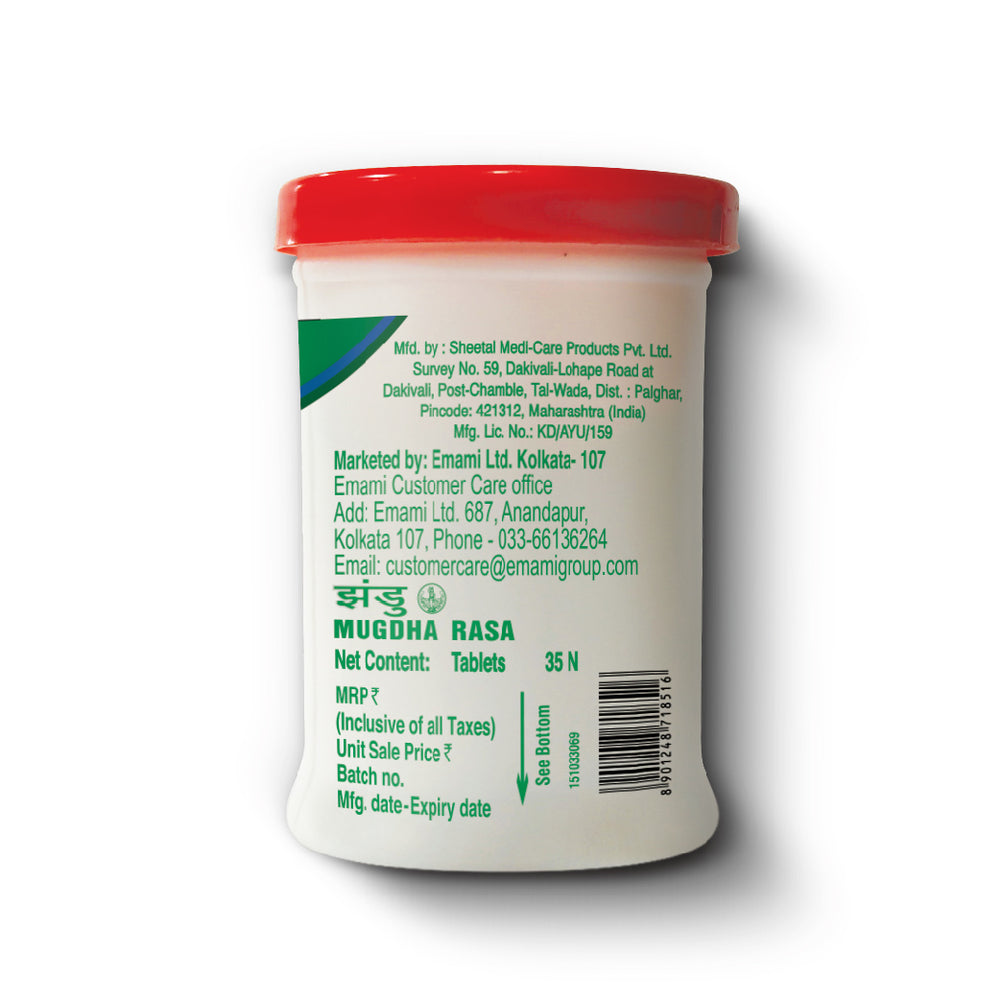 Buy Zandu Mugdha Rasa Tablets (Parad Tablets) Online