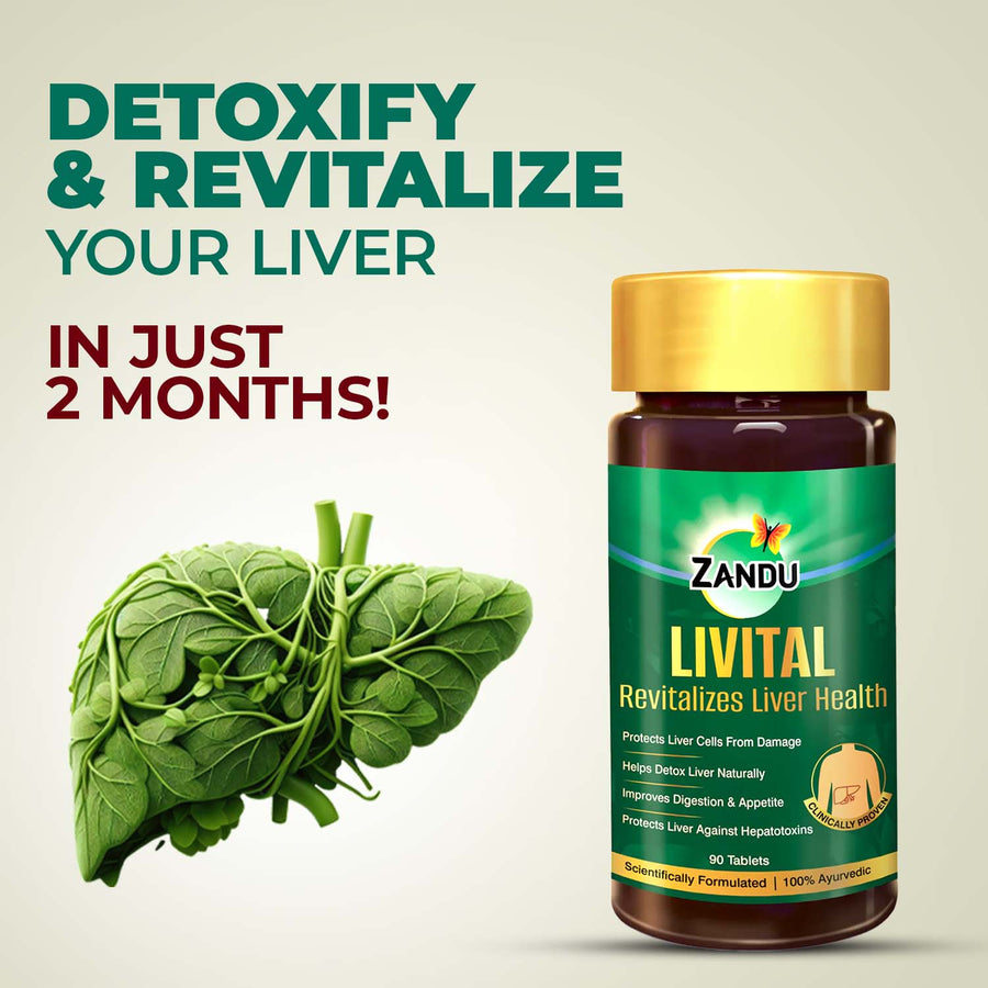 Zandu Livital Liver Detox Tablets – Buy Clinically Proven Liver Detox ...