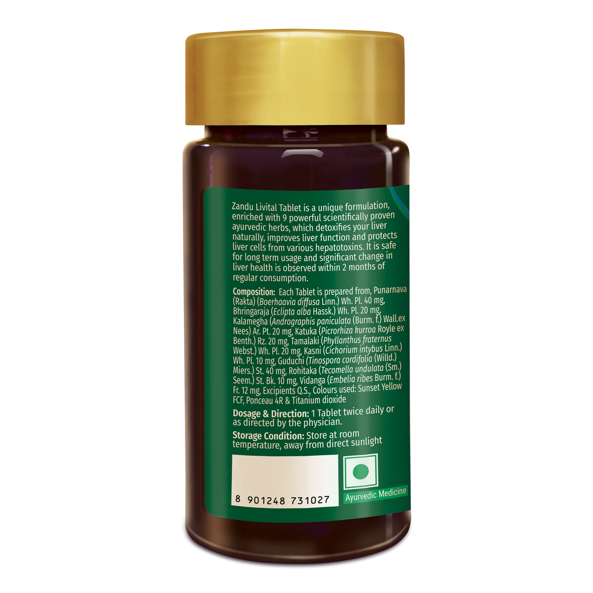 Buy Livital Ayurvedic Liver Tablets for Fatty Liver & Detox