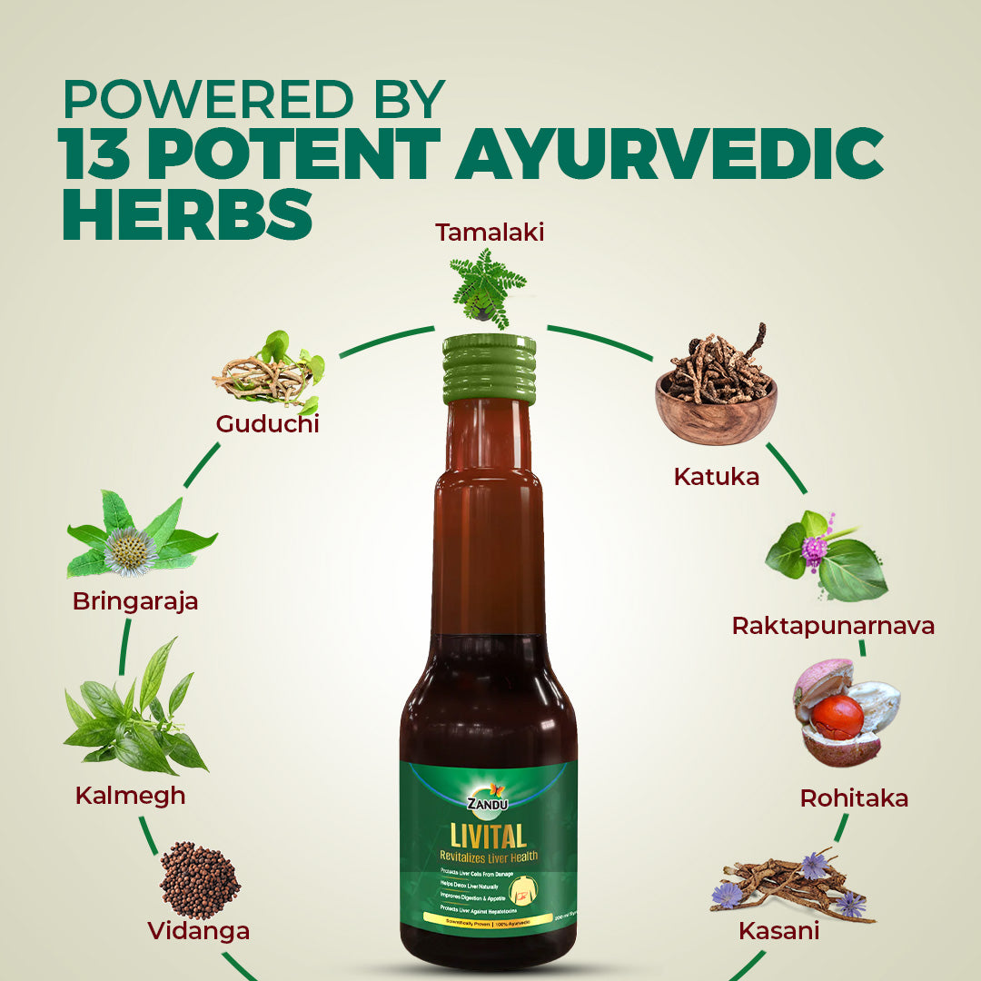 Zandu Livital Syrup (200 ml) | Ayurvedic Liver Detox Syrup | Boosts ...