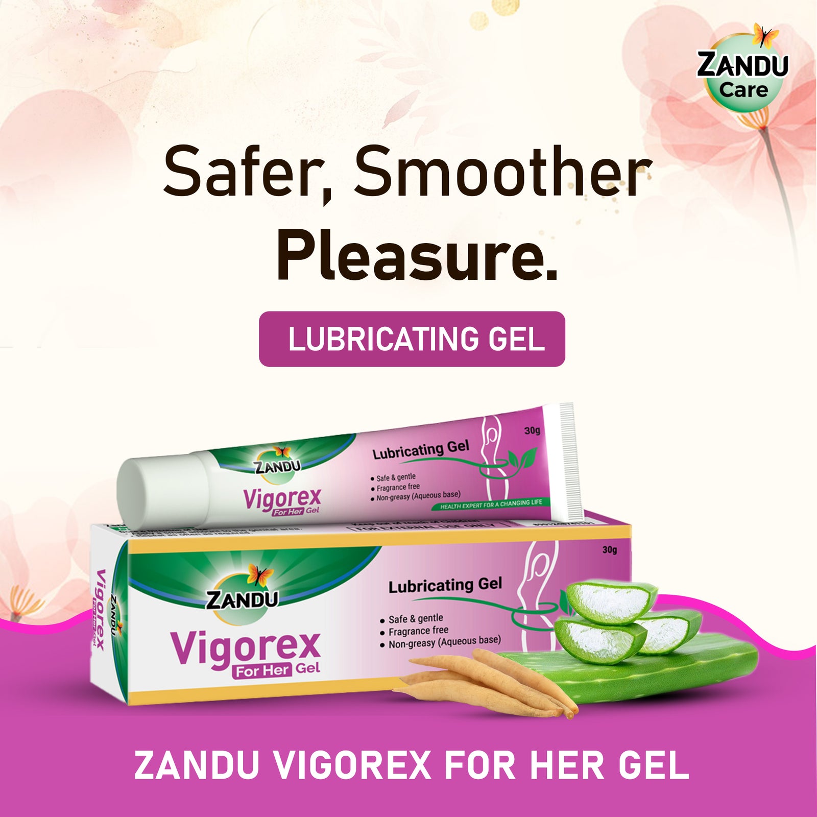 Buy Zandu Vigorex For Her Gel (Ayurvedic Lubricant Gel)