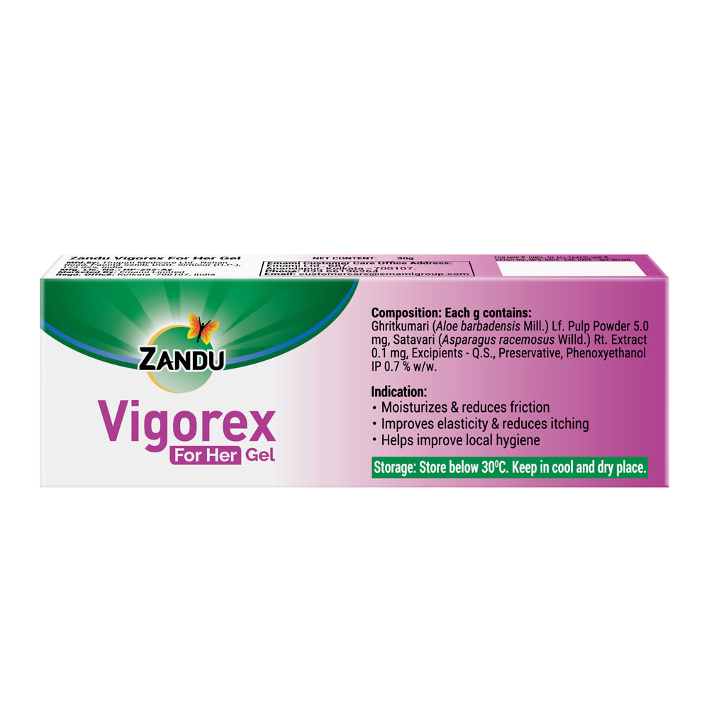 Buy Zandu Vigorex For Her Gel (Ayurvedic Lubricant Gel)