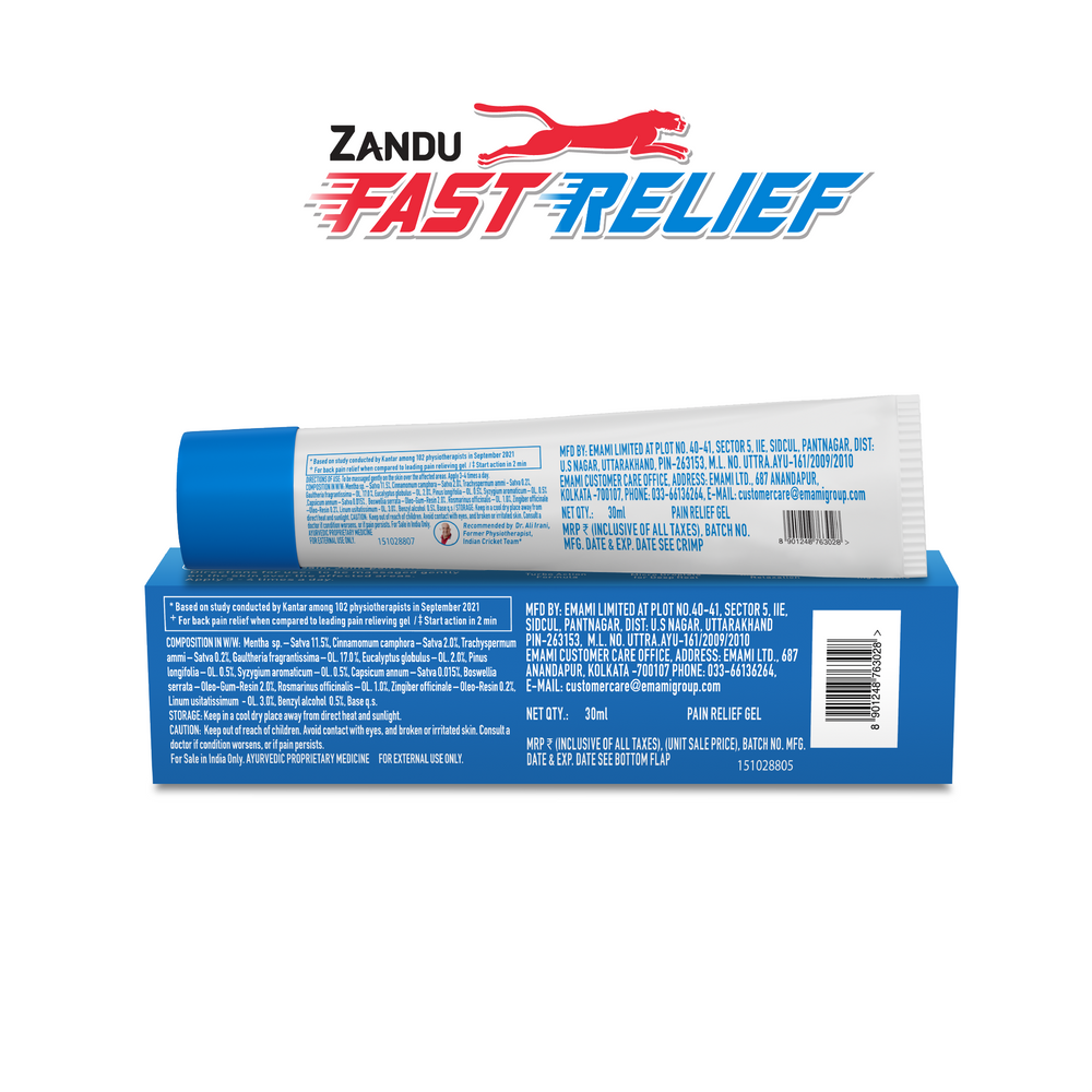 Buy Zandu Fast Pain Relief Gel for Relief in 2 Minutes