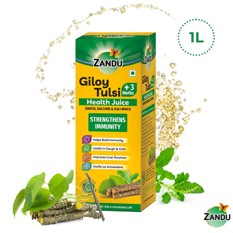 Buy Zandu Giloy Tulsi Juice for Immunity (1L)