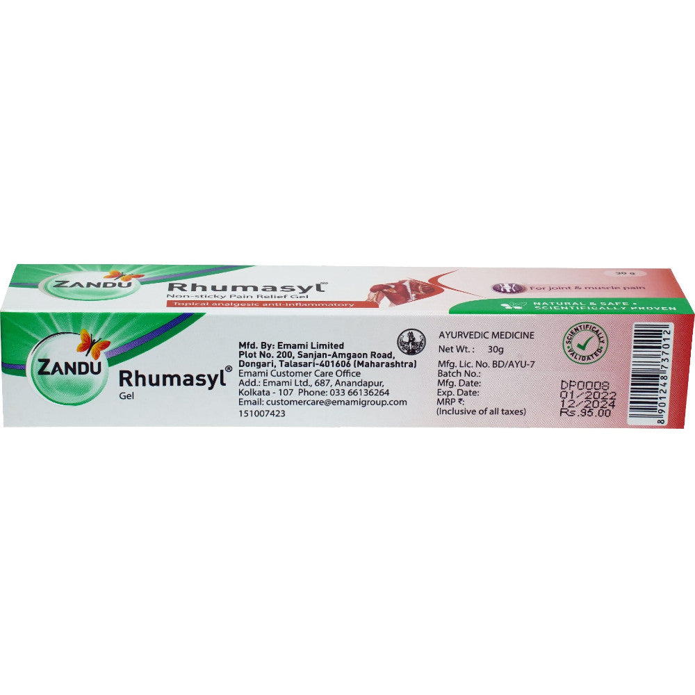 Buy Zandu Rhumasyl Gel Pain Relief At Best Price (Pack of 3)