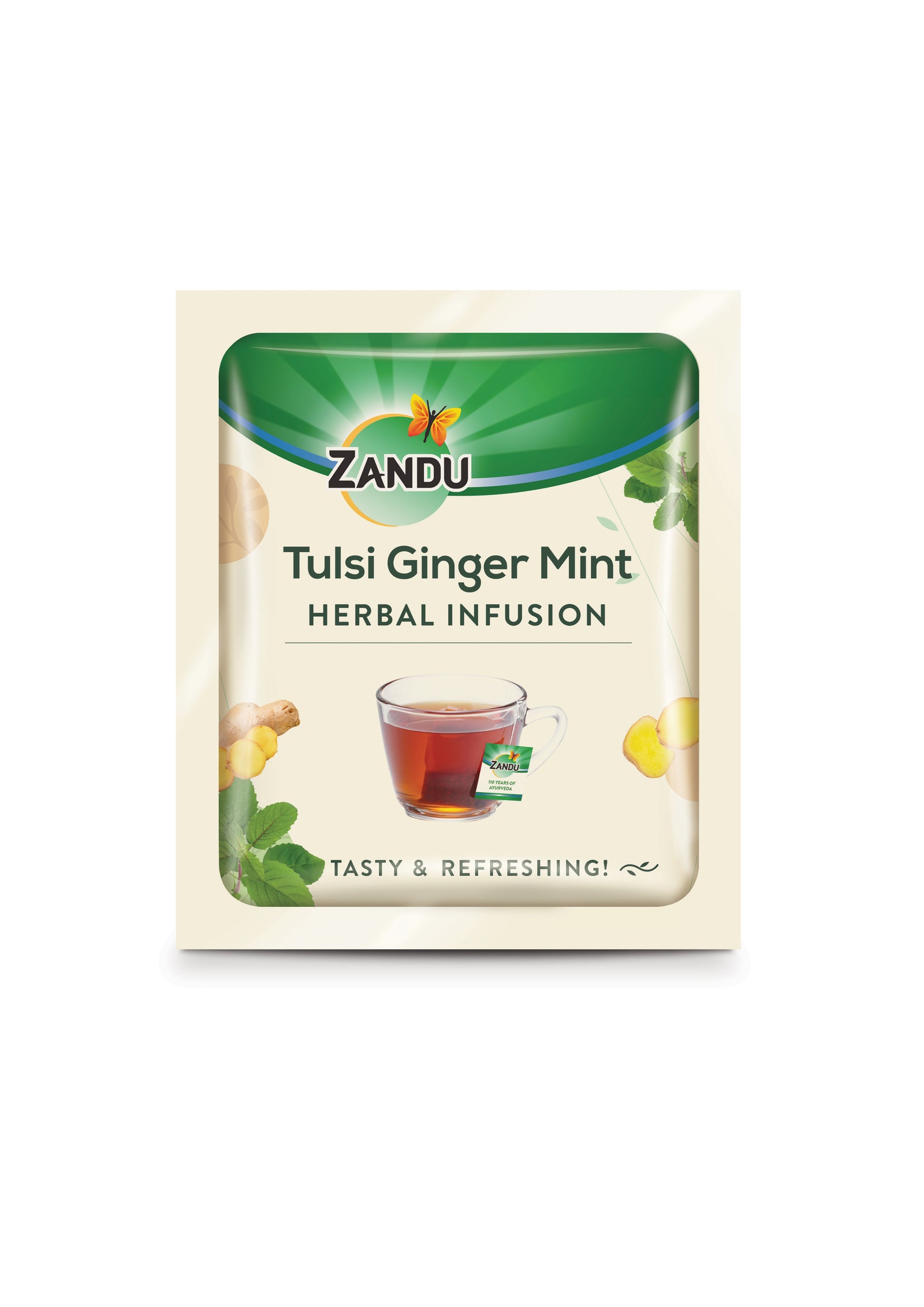Tulsi Ginger Mint Herbal Infusion (25 Tea Bags)