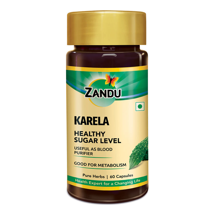Buy Pure Karela Capsules for Blood Sugar Control (60 Caps)