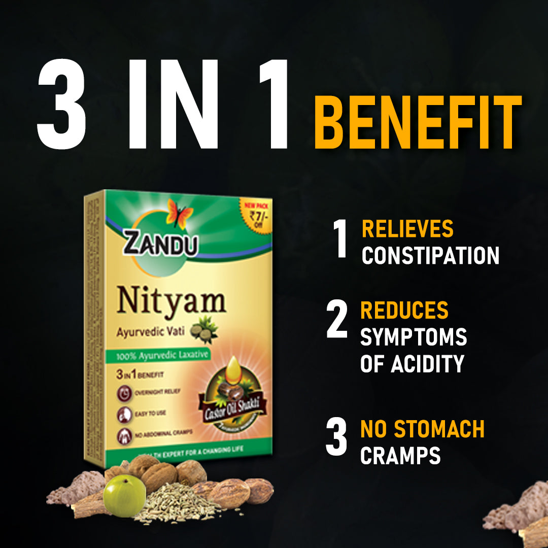 Buy Zandu Nityam Tablet For Fast Constipation Relief (15% Off)